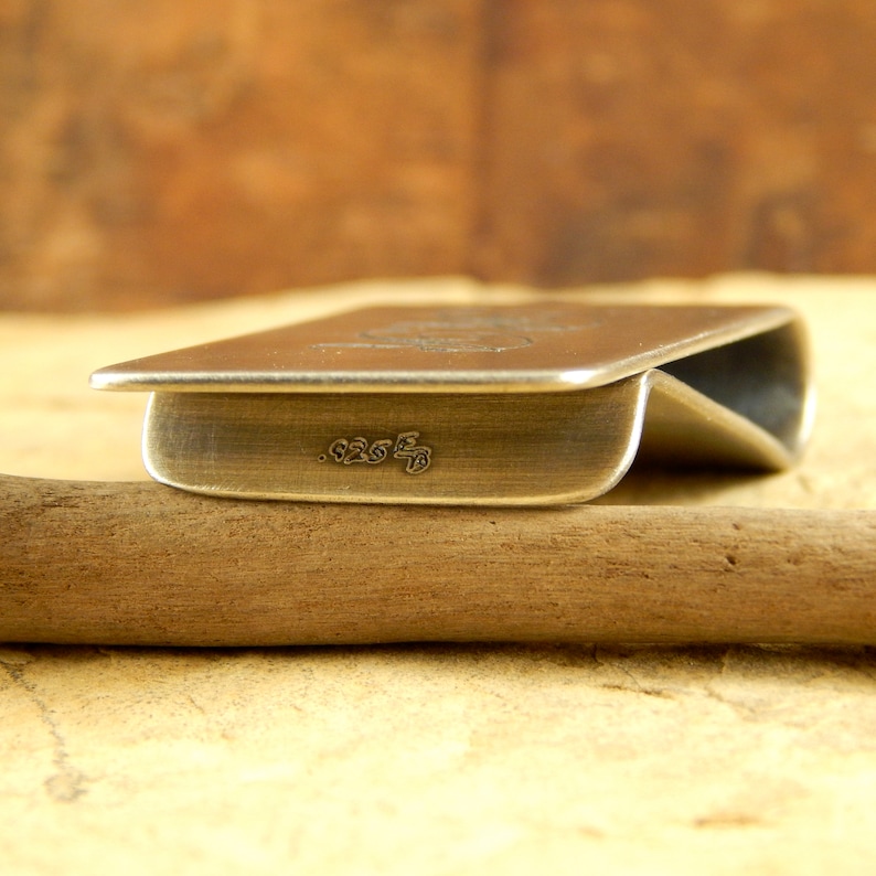 Mountains Sterling Silver Money Clip, Engraved Gifts for Him ...