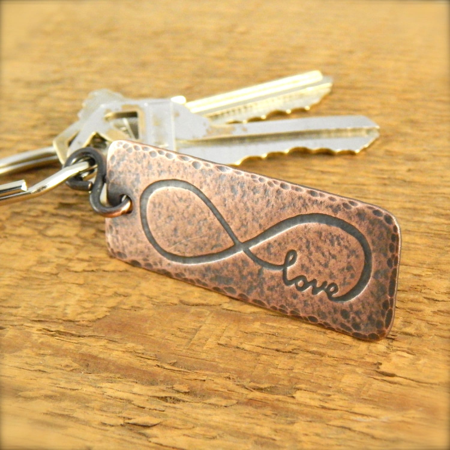 Infinity Love Keychain Copper Anniversary Gift 2 X .75 | Etsy