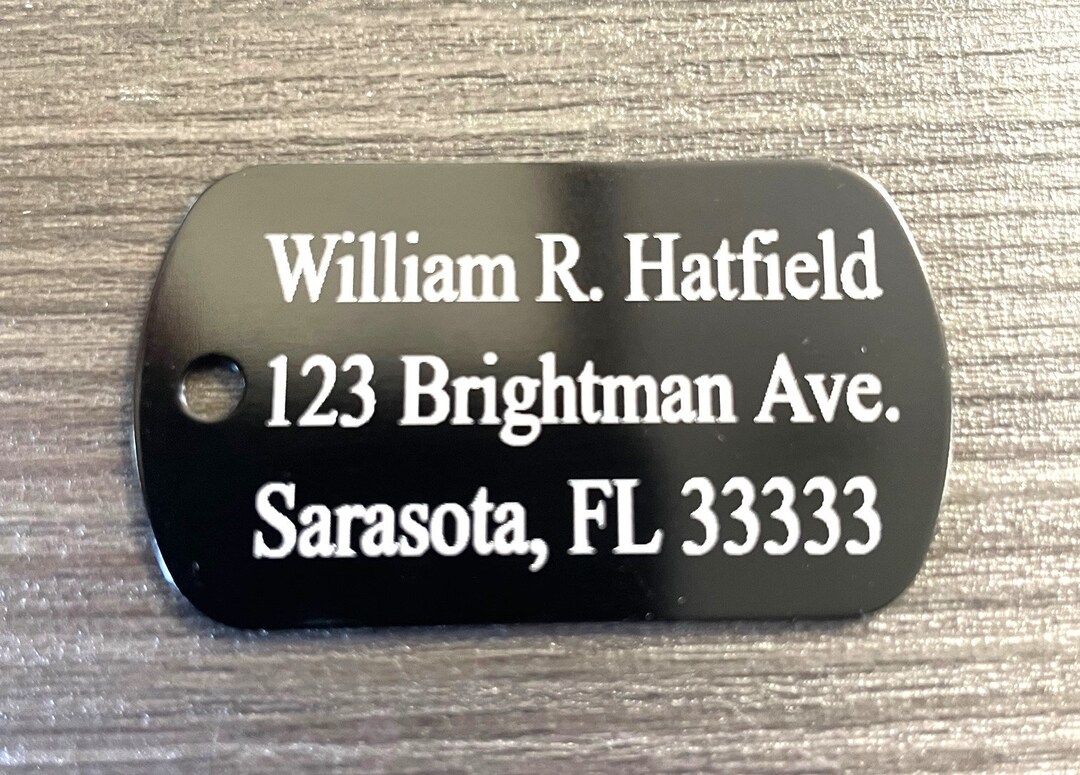 Military Style Dog Tags Name Tags - Etsy