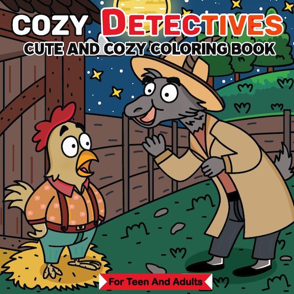 Cozy Crime Scene Coloring - Etsy