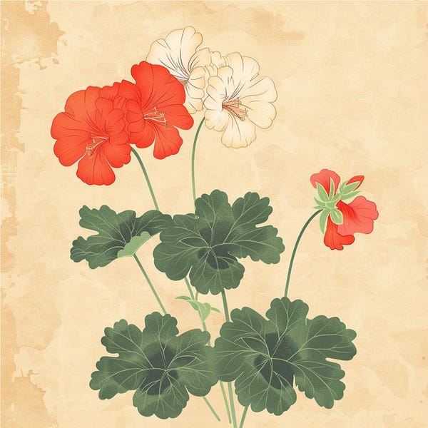 Geranium Clipart - Etsy