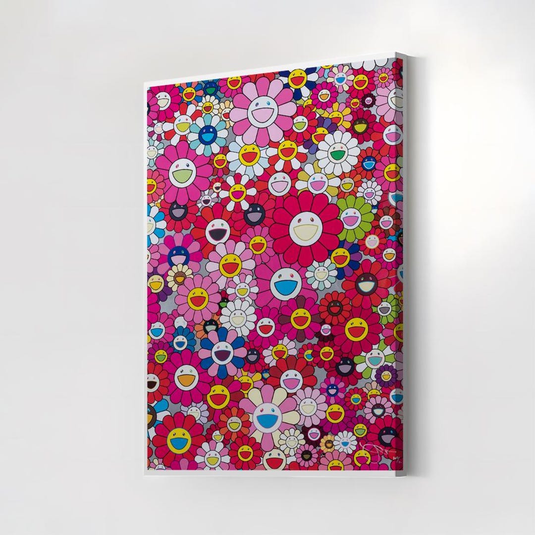 Murakami Takashi Japanese Pop Poster Wrapped Framed Poster Premium ...