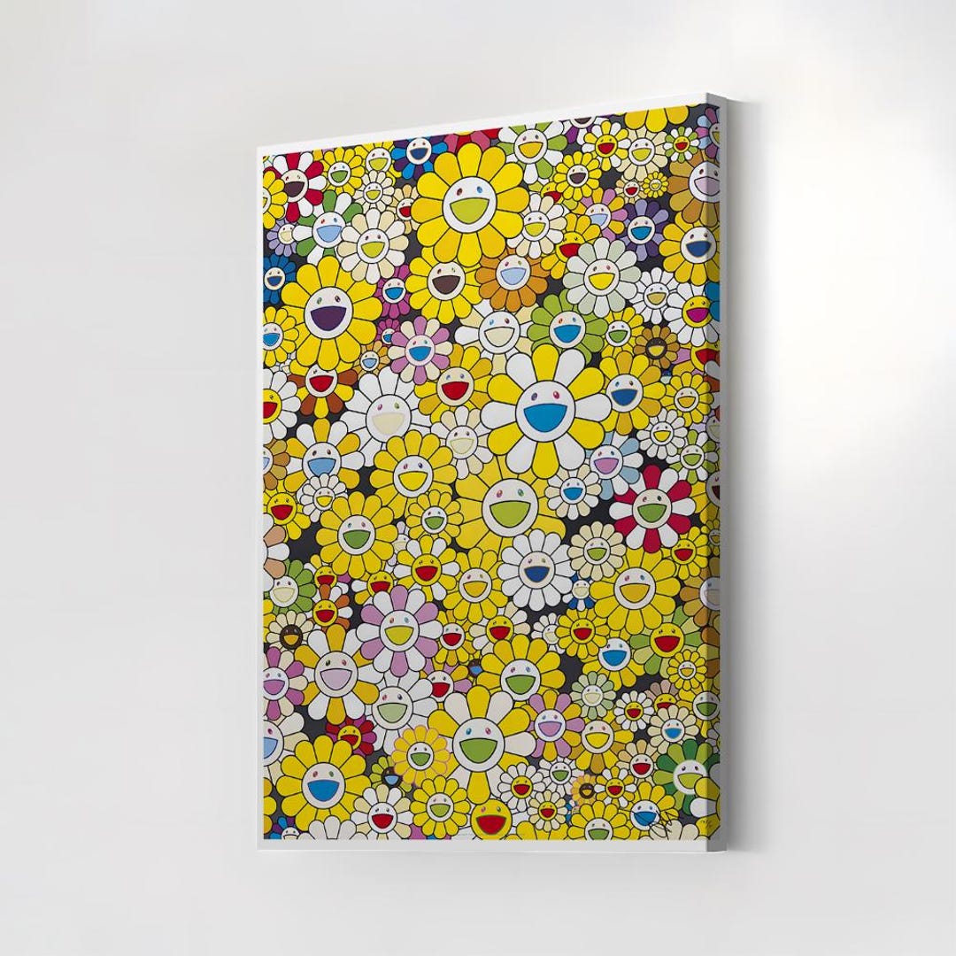 Murakami Takashi Japanese Pop Poster Wrapped Framed Poster Premium ...