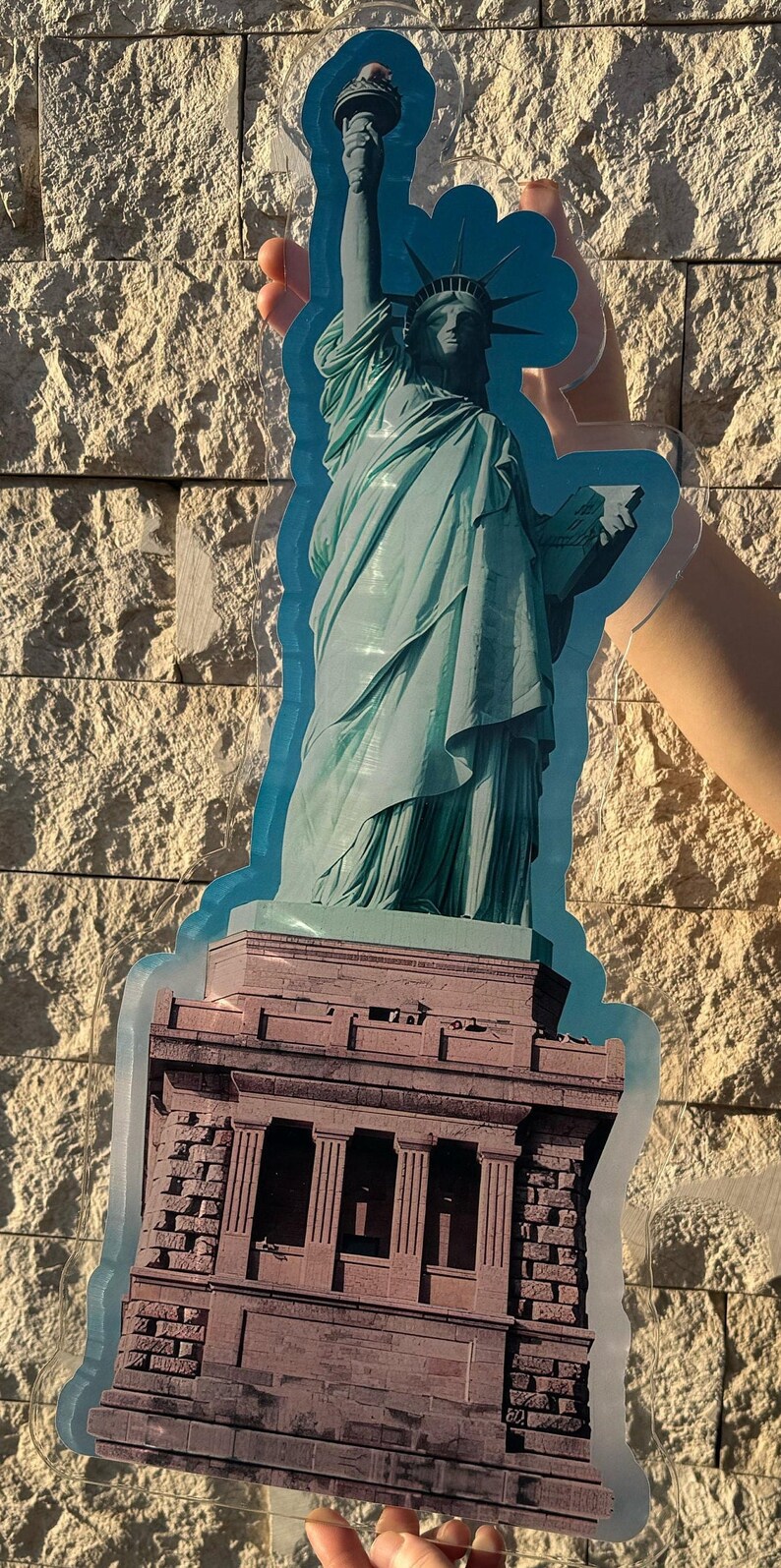 Customizable Statue of Liberty Acrylic Art Piece Personalized Home ...