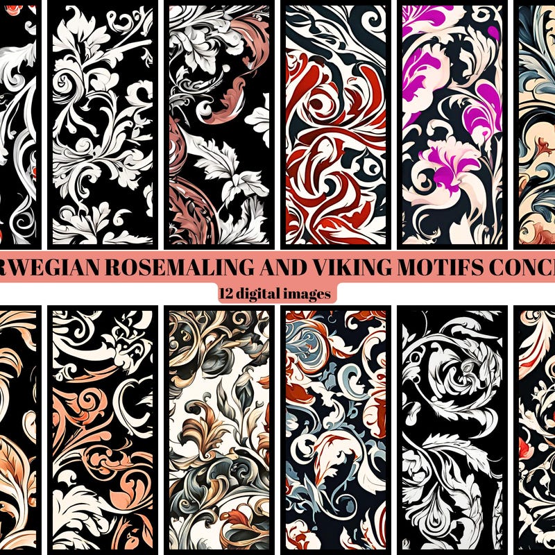 Rosemaling Patterns - Etsy