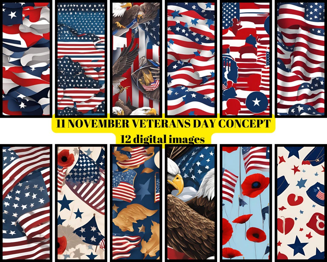 Veterans Day-themed Endless Patterns Digital Download - Etsy