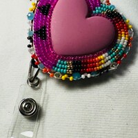 Handmade Beaded ID Badge Reel - Etsy