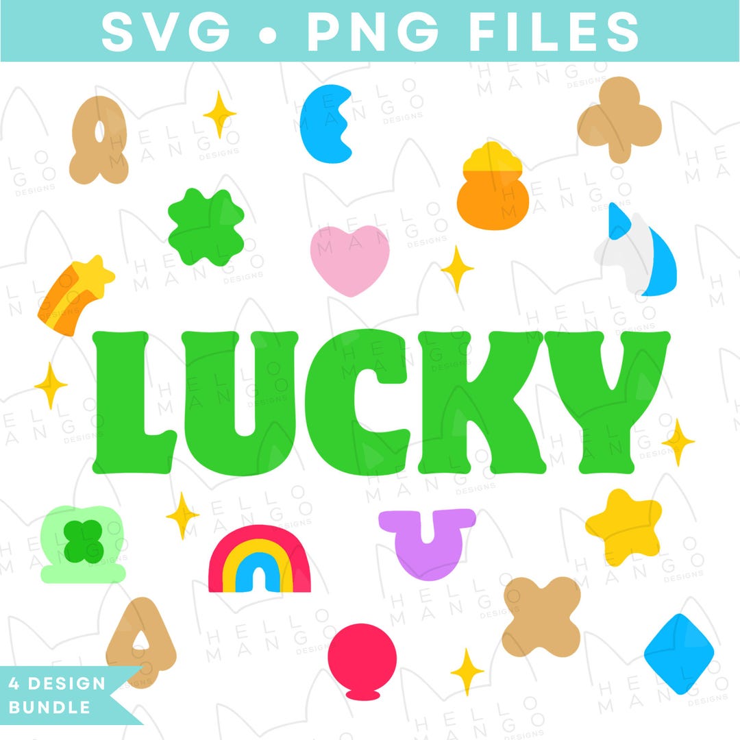 Lucky Charms SVG, St. Patricks Day, SVG, PNG, Digital Download - Etsy