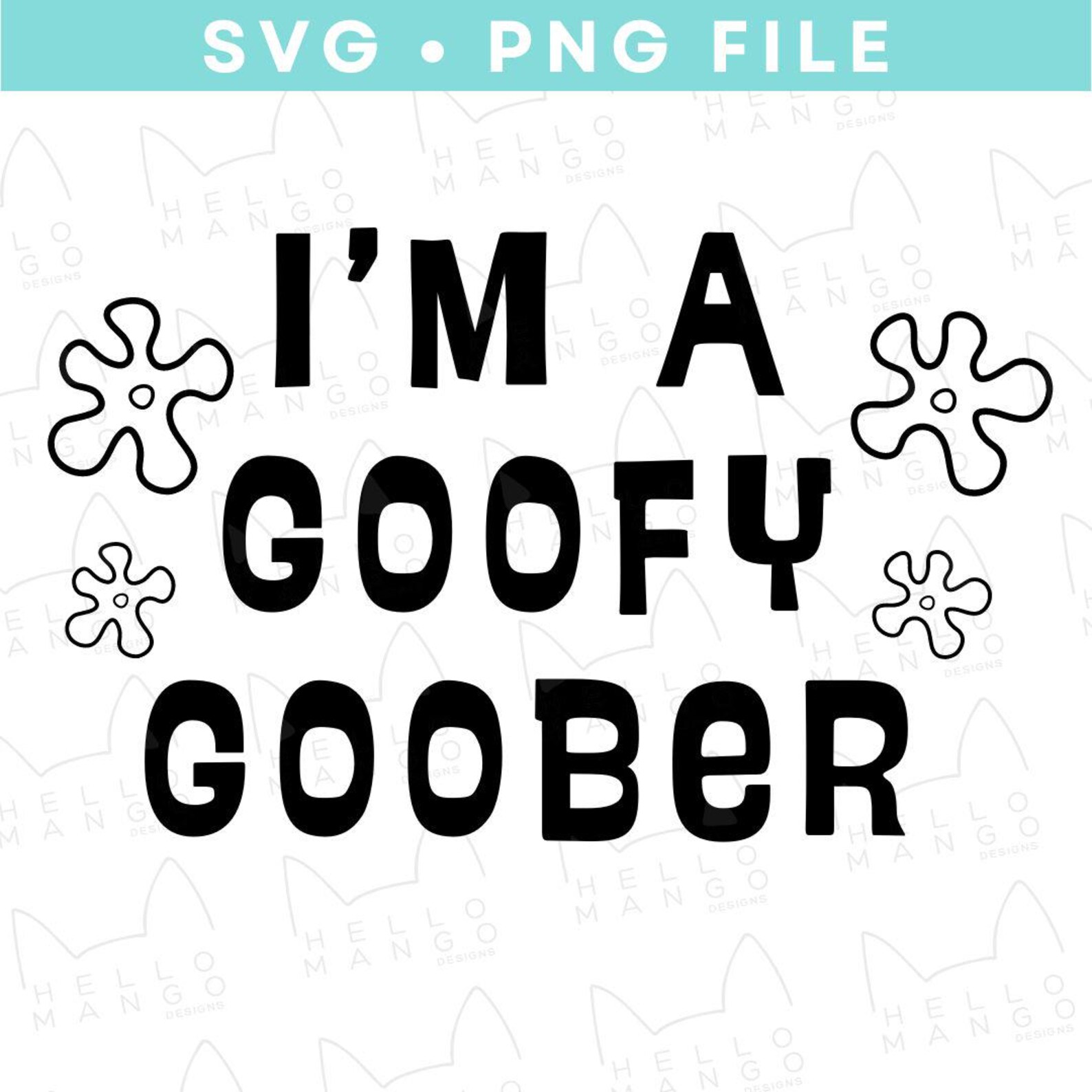 Goofy Goober, Ocean Flowers, PNG File, SVG File, Cricut - Etsy