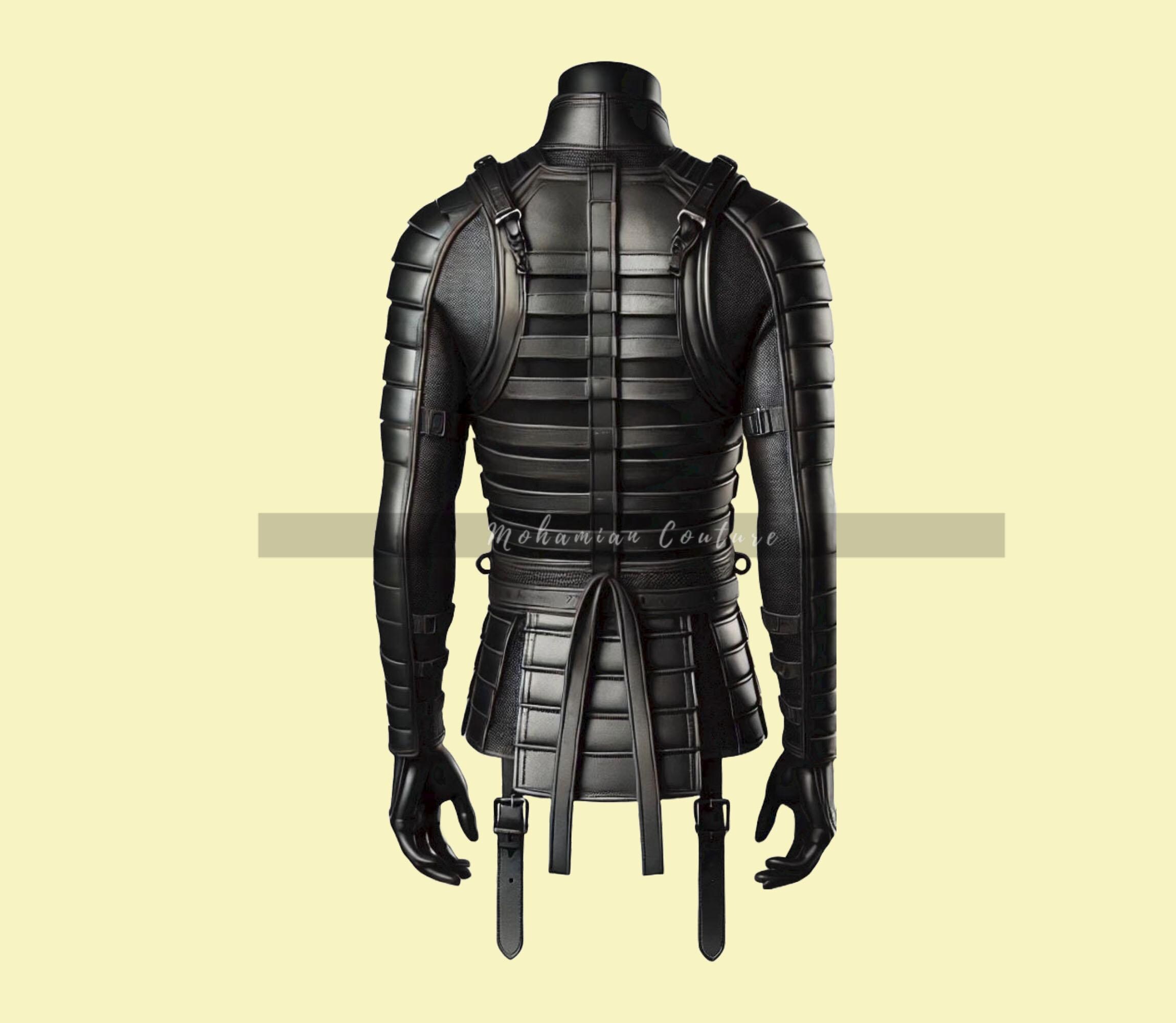 Genuine Black Leather Samurai Armor -medieval Warrior Armor Costume ...