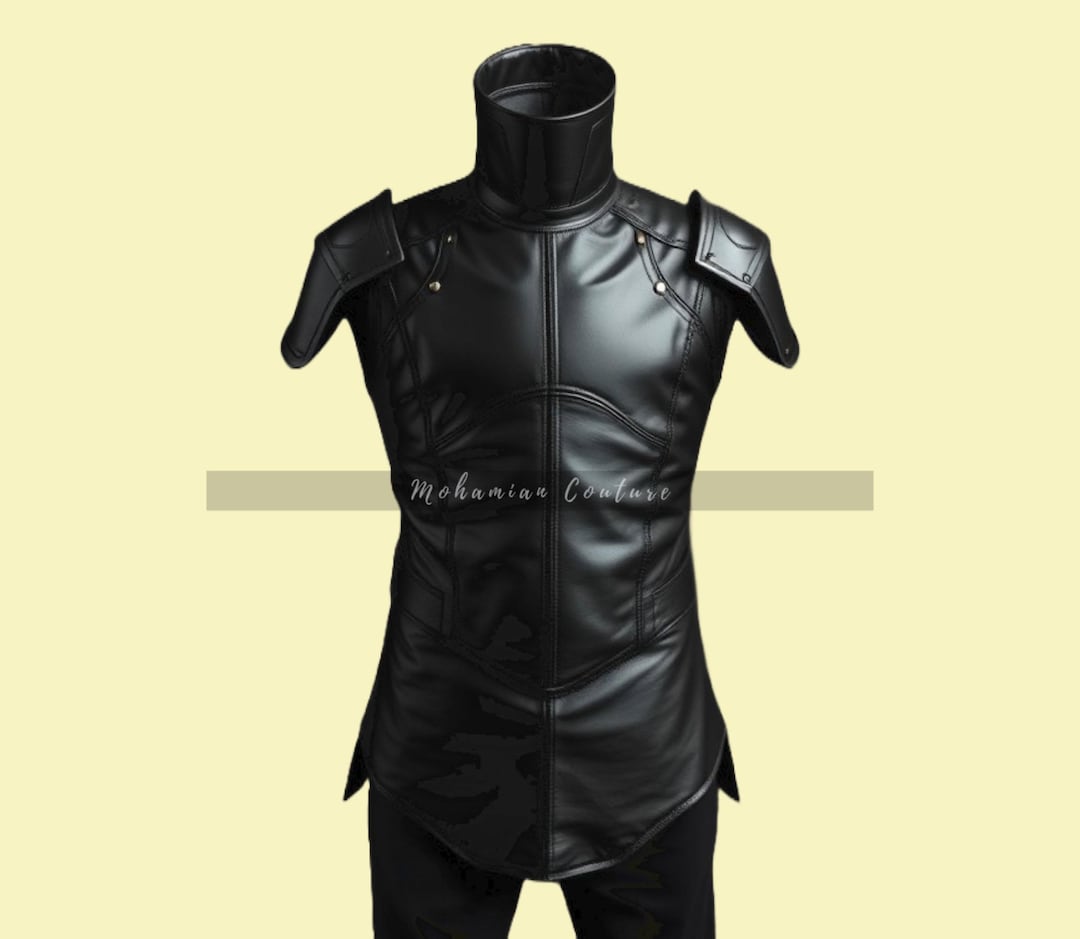 Genuine Leather Black Armor Men - Men Medieval Armor Men - Gothic ...