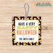 Halloween Treat Tag PDF Template, Happy Halloween Candy Corn Tag, Print ...
