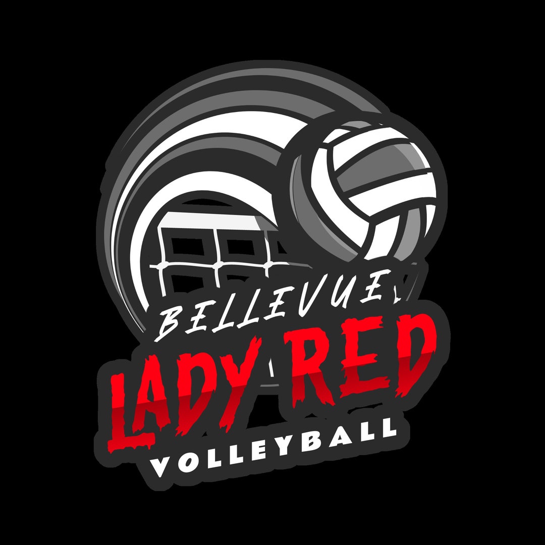Bellevue Lady Red Volleyball - Etsy