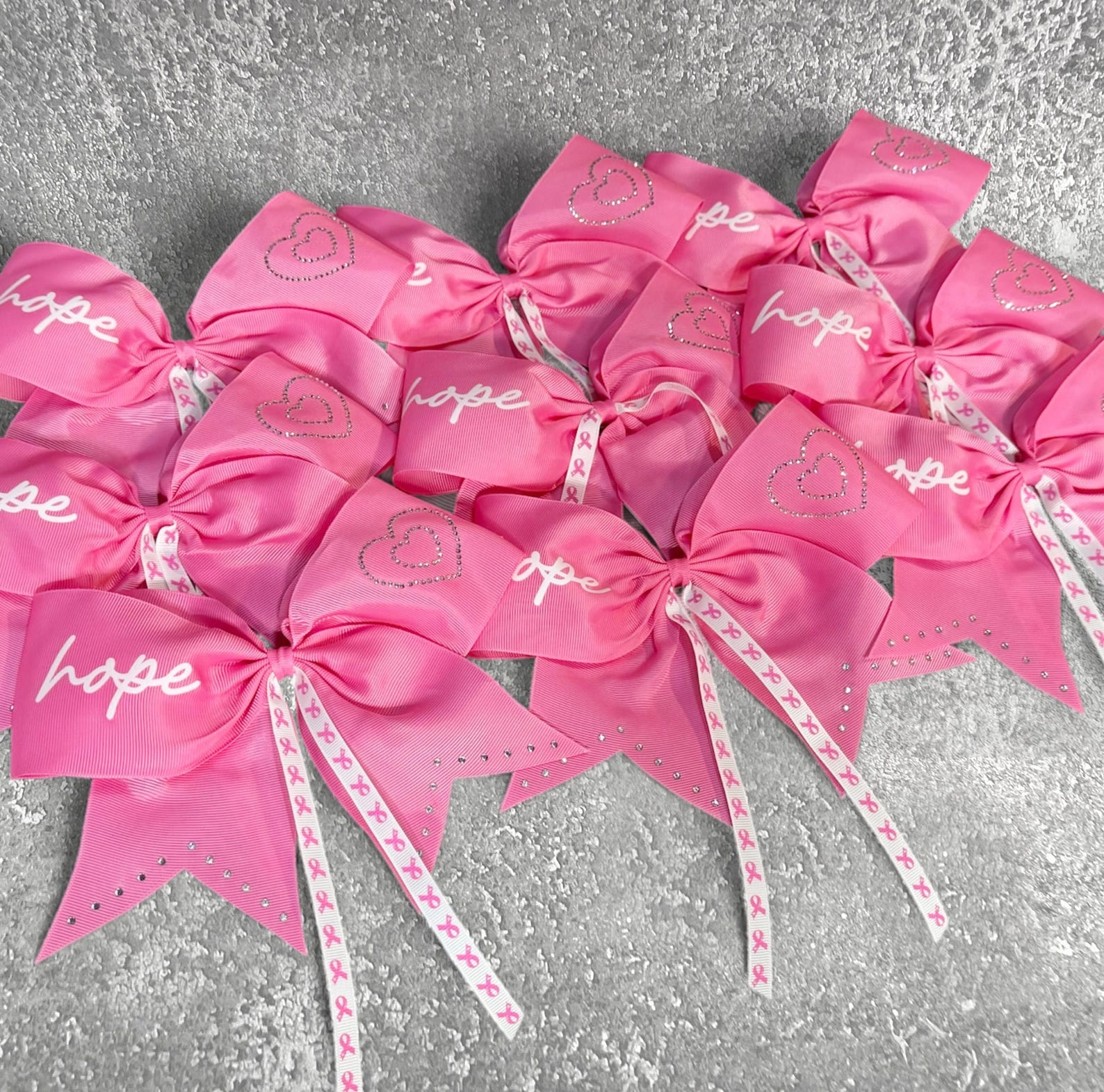Breast Cancer Awareness Cheer Bow, 1 Piece Cheer Bow, Awareness Cheer ...