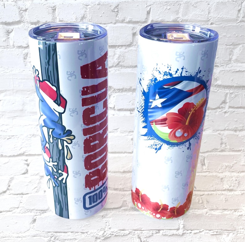 Puerto Rican Tumbler, Puerto Rican Drinkware, Boricua Tumbler, Grease ...
