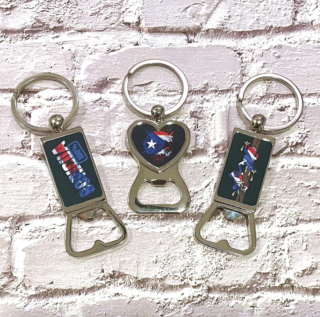 Puerto Rican Keychain Bottle Opener, Puerto Rican Flag Keychain ...