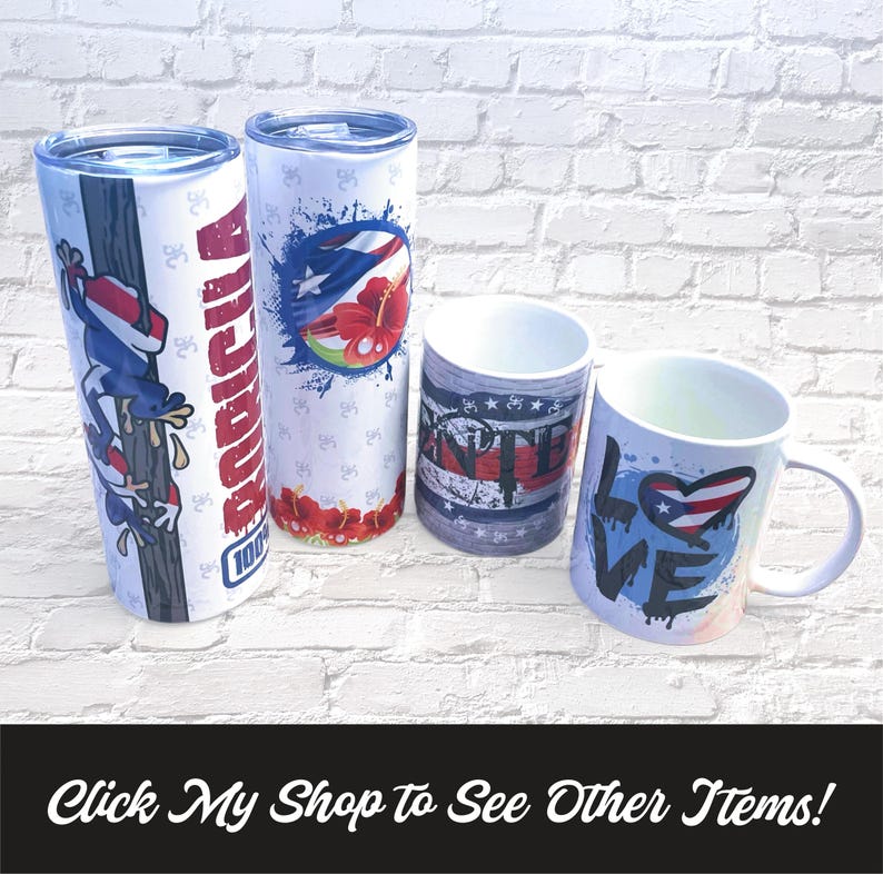 Puerto Rican Tumbler, Puerto Rican Drinkware, Boricua Tumbler, Grease ...