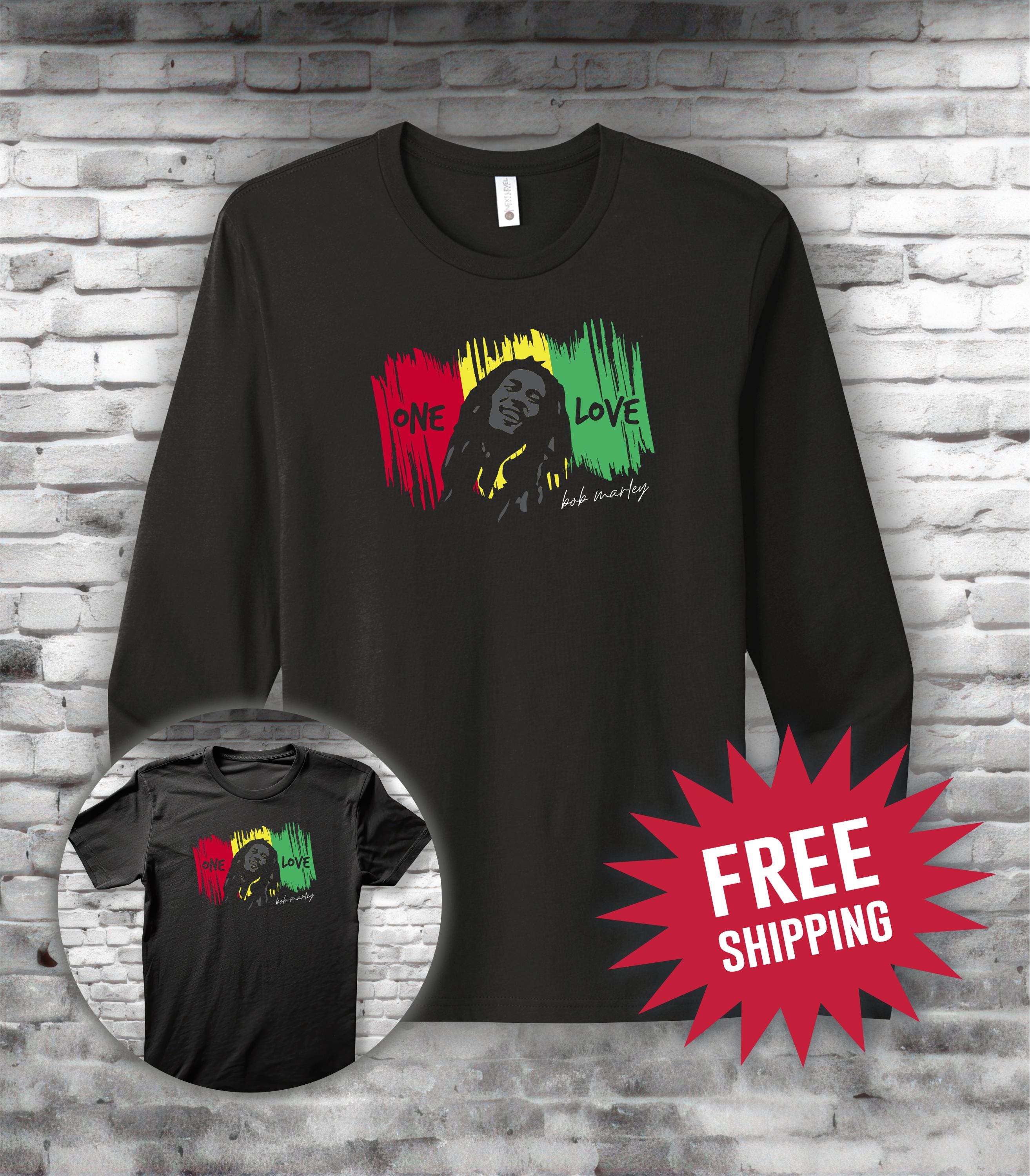 Bob Marley Shirt Long Sleeve - Etsy Bob Marley Shirt Long Sleeve - Etsy