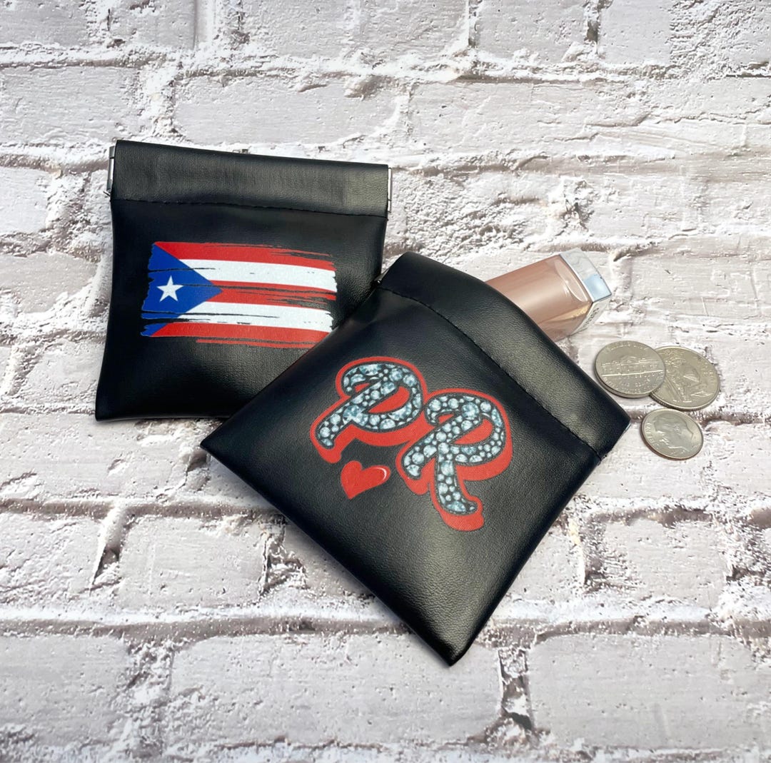 Puerto Rican Coin Purse, Coin Purse, Squeeze Coin Purse, Ear Pod Pouch ...
