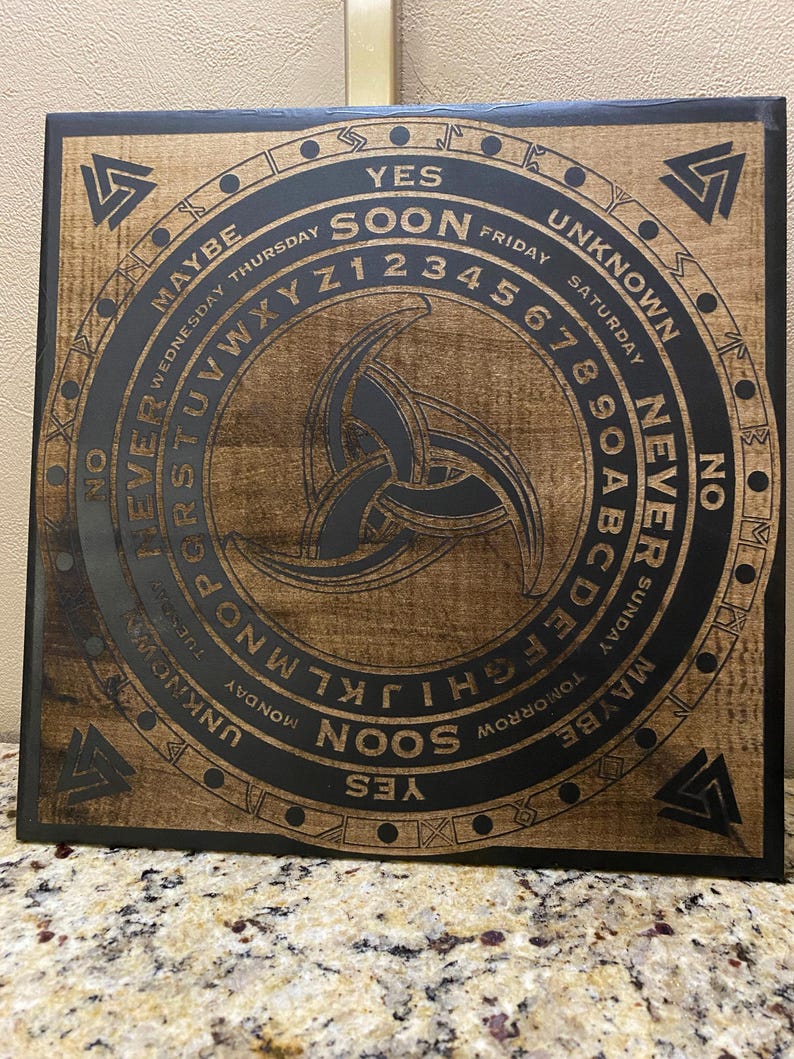 Ásatru Viking Divination Board and Rune Casting Set - Etsy