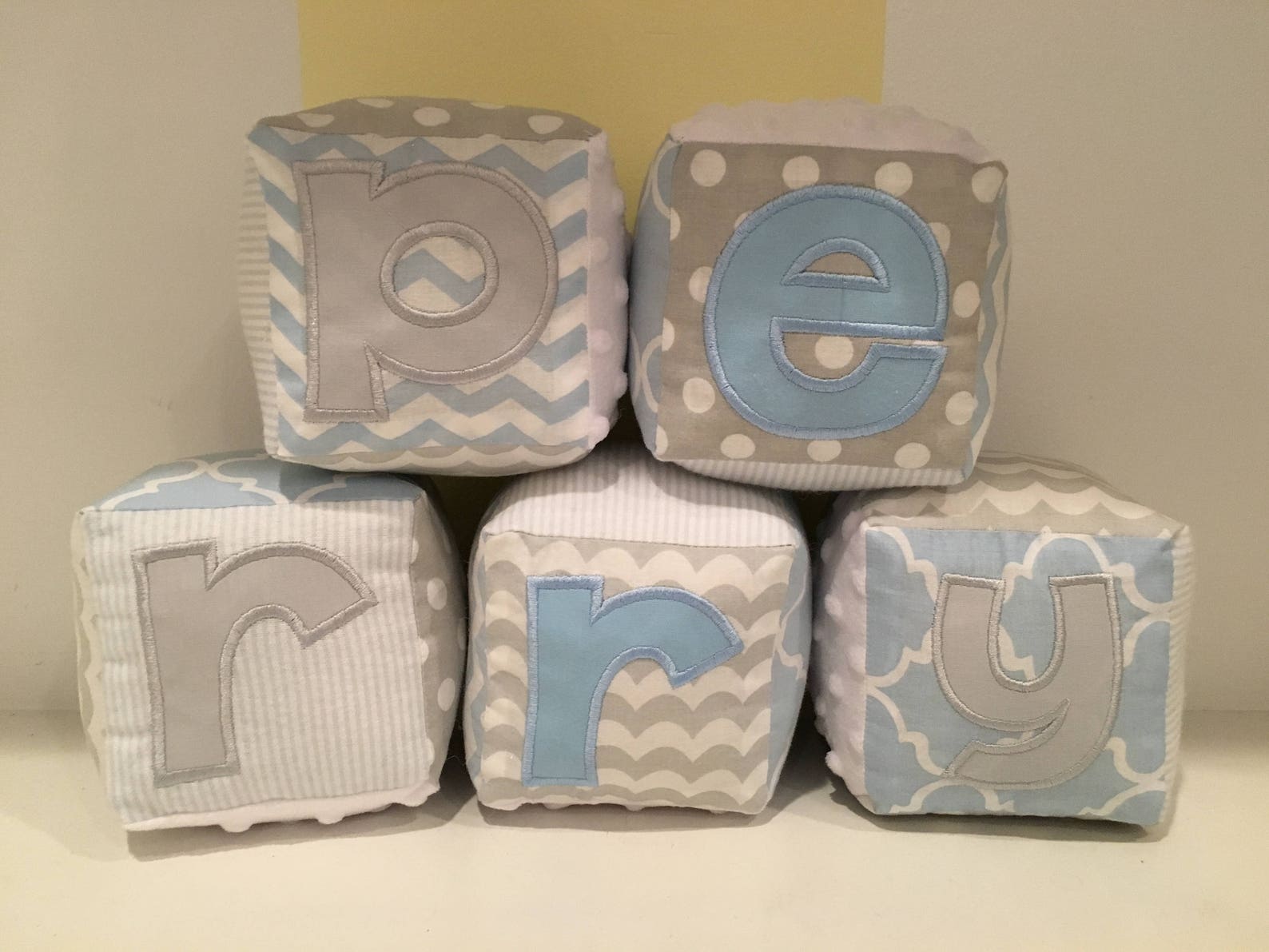 Soft Fabric Blocks Personalized for Baby; Baby Shower Gift; Monogrammed ...