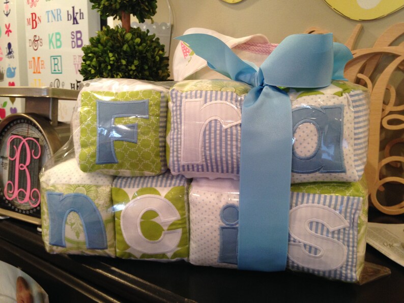 Soft Fabric Blocks Personalized for Baby | Etsy