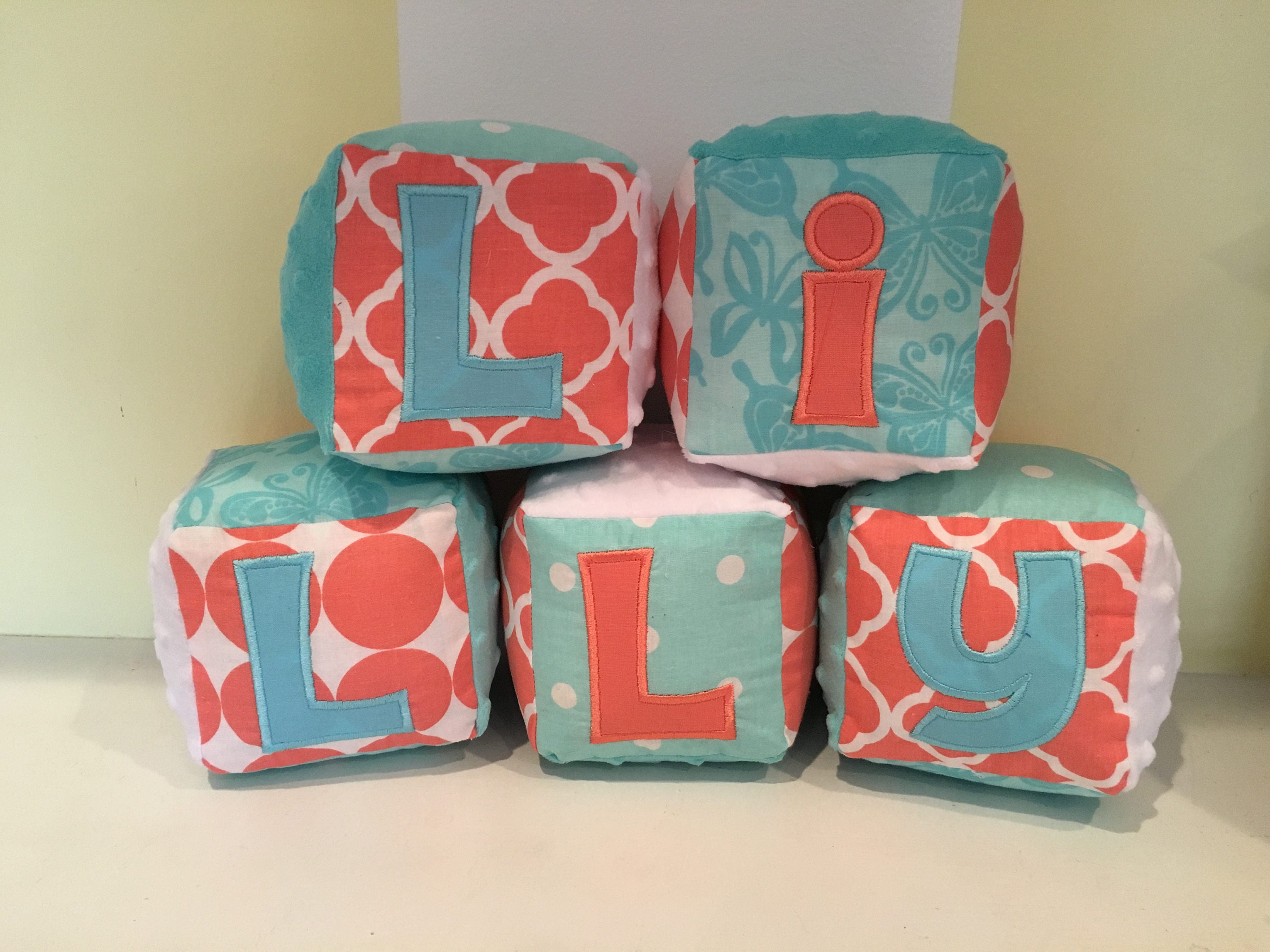 Soft Fabric Blocks Personalized for Baby - Etsy