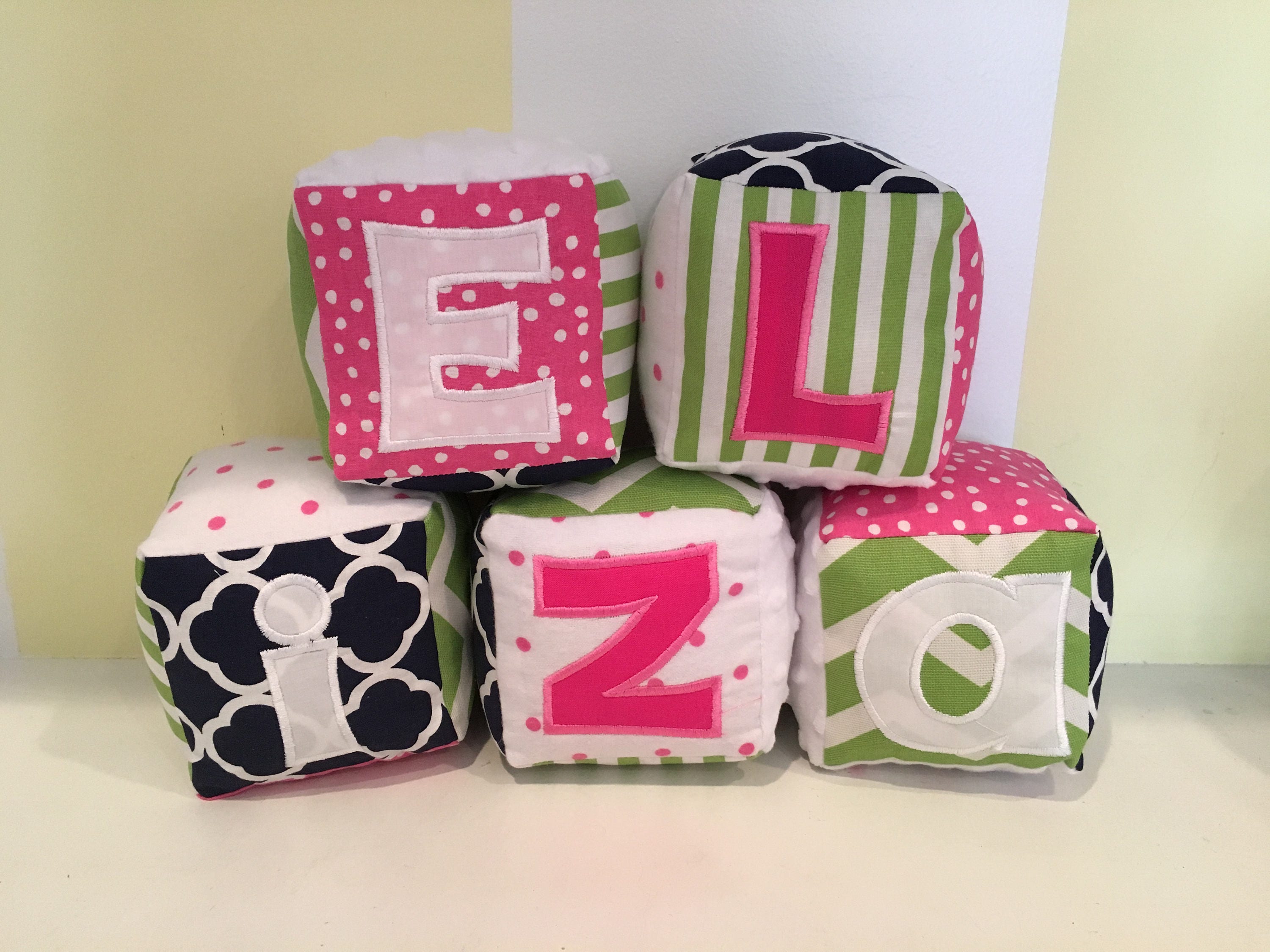 Soft Fabric Blocks Personalized for Baby - Etsy