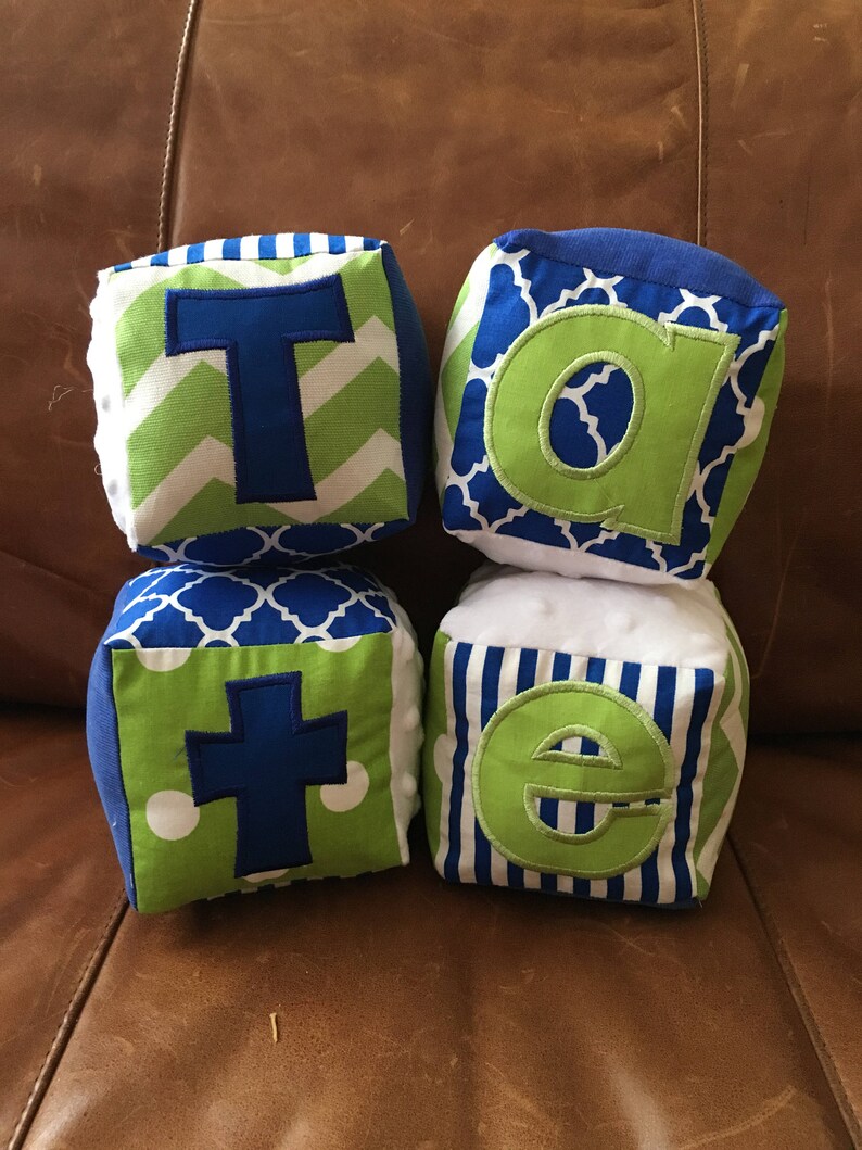 Soft Fabric Blocks Personalized for Baby | Etsy