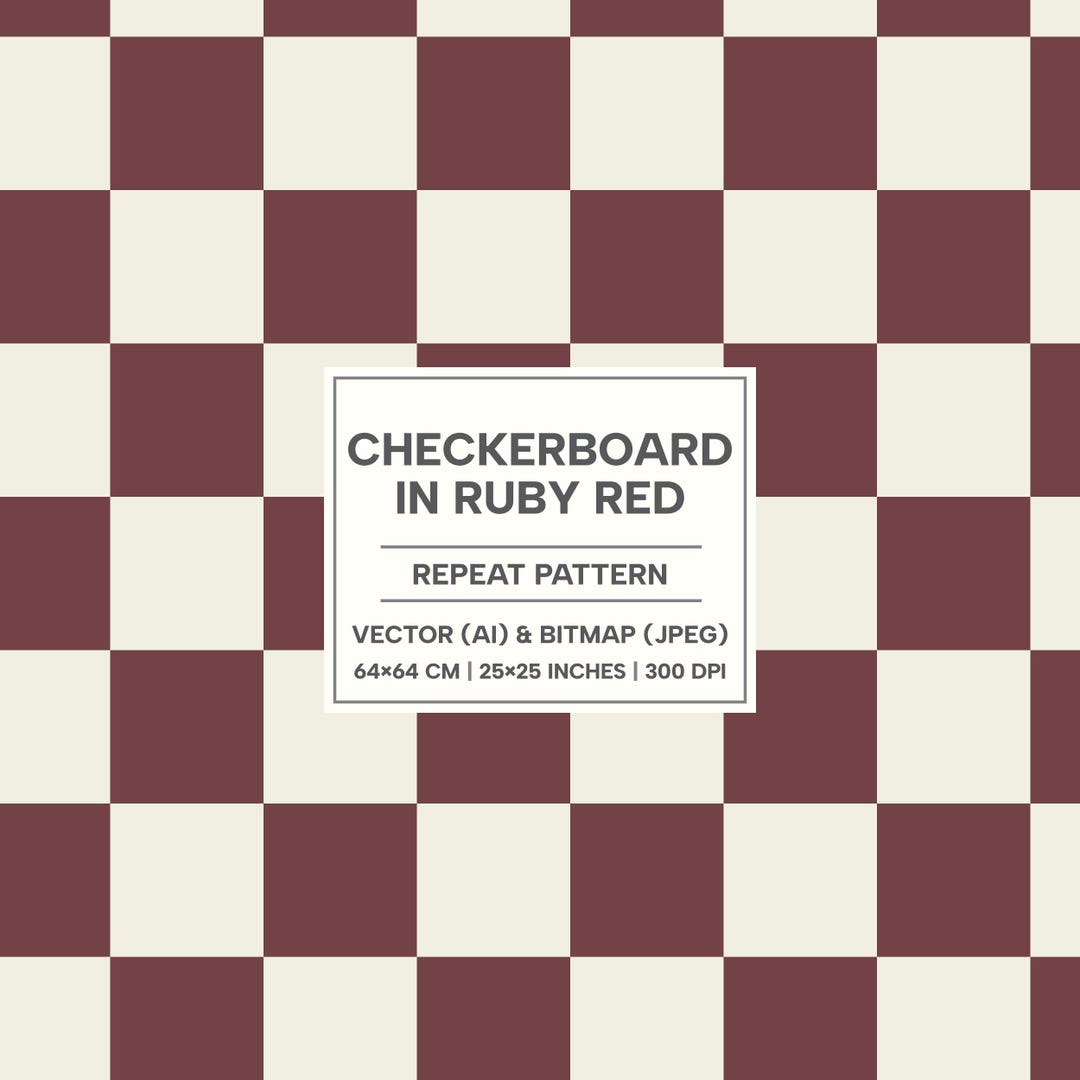 Checkerboard in Ruby Red, Classic Checks in Trendy Colors, Behr's Color ...