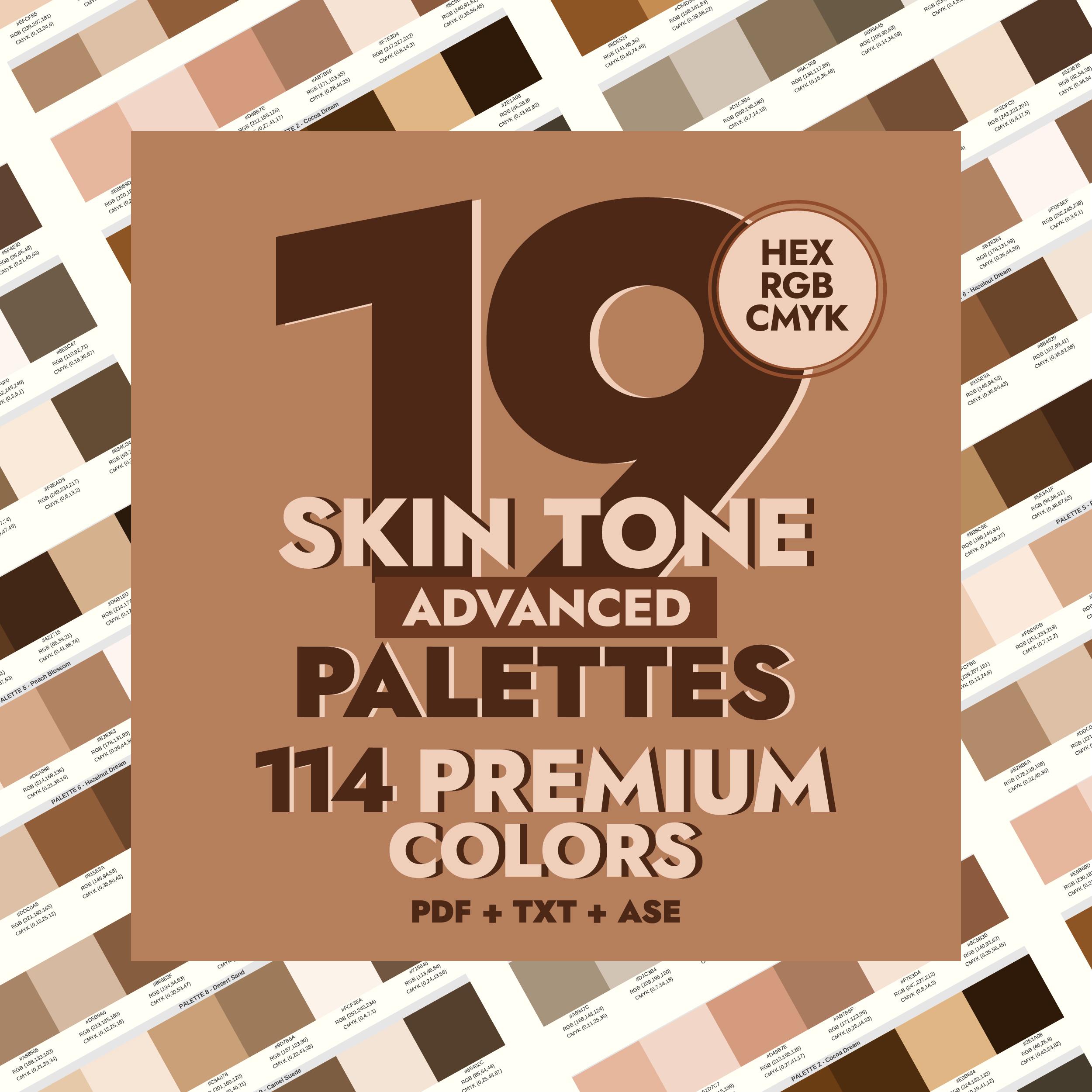 Skin Tone Color Palettes: 19 Advanced Palettes, 114 Versatile Premium ...