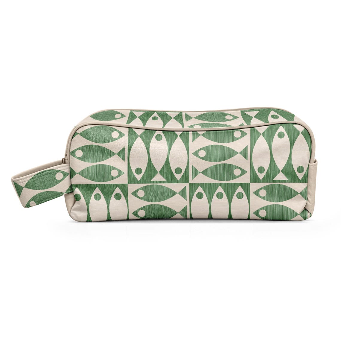 Fish Cheater Quilt Pattern, Sage Beige Checkerboard, Minimalist ...