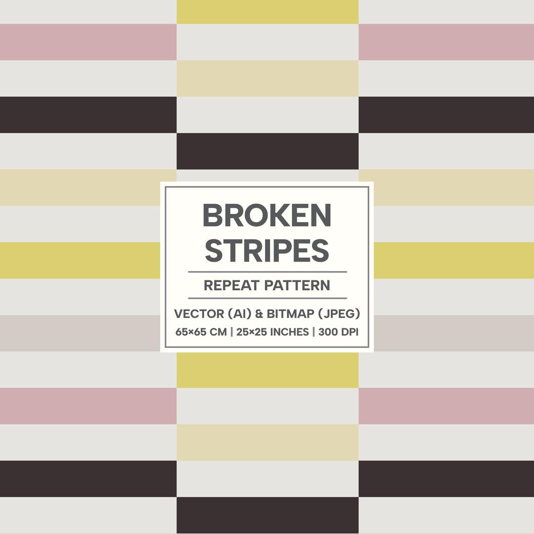 Colorful Broken Stripes, Modern Grid Pattern, Trendy Color Block Design ...