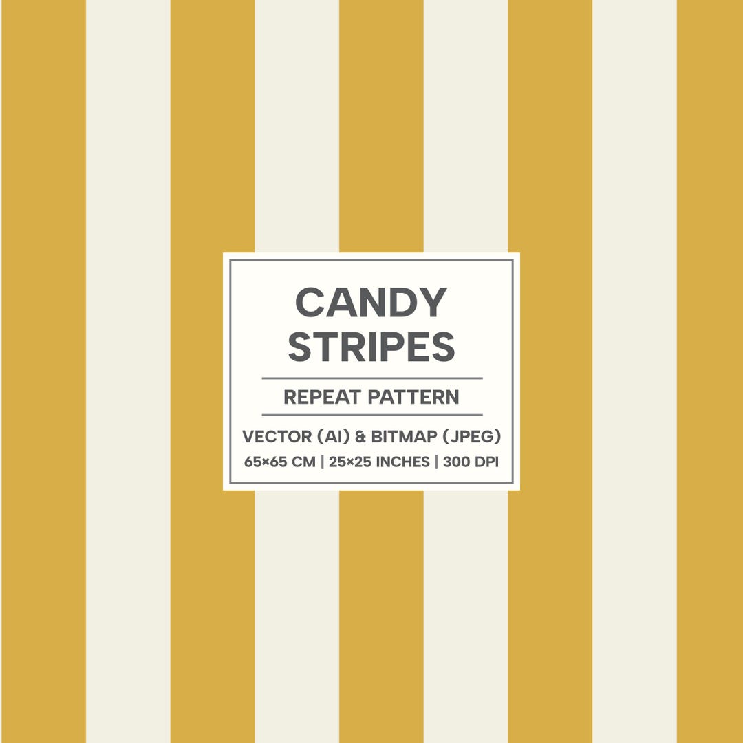 Candy Stripe Pattern Spicy Mustard and Cannoli Cream, Classic Awning ...