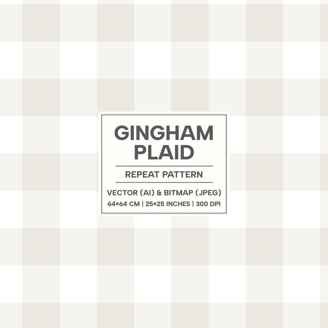 Gingham Pattern Digital Download, Glacier White Classic Plaid ...
