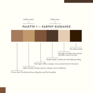 Luxurious Earth Tone Color Palettes, 114 Premium Shades for Designers ...
