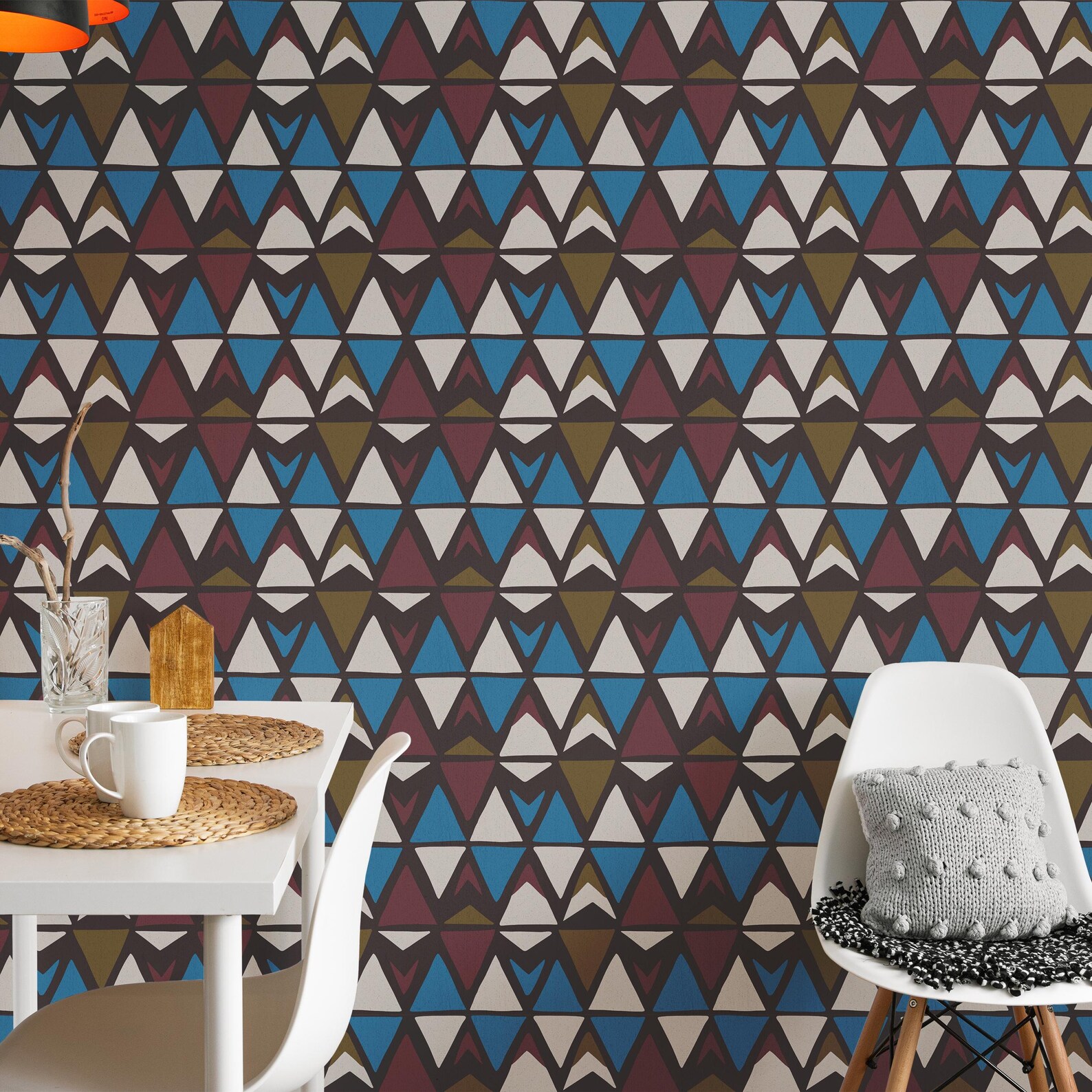 Tribal Triangle Pattern, Ethnic Geometric Design for Home Decor, DIY ...