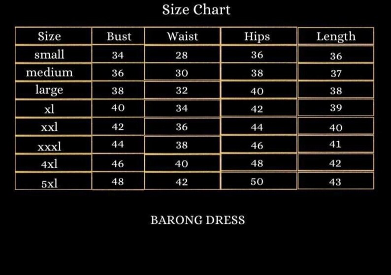 Barong MIDI DRESS - Medium - Etsy