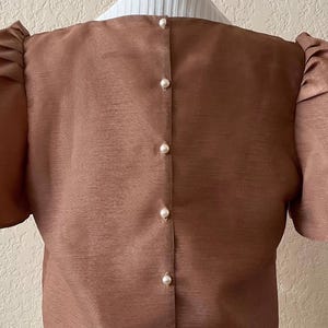 Filipiniana Painted Kimona Top Brown Rust - Etsy