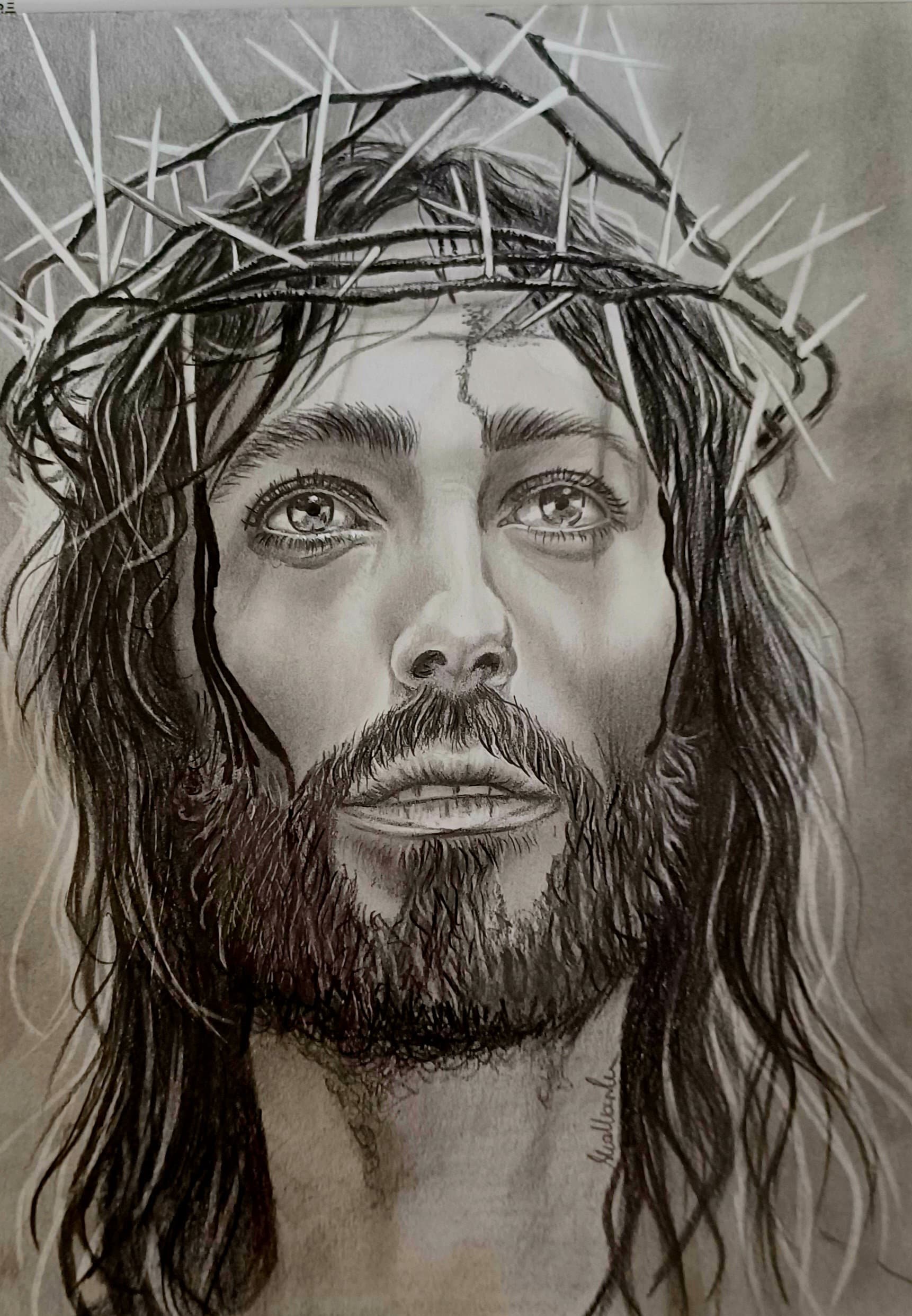 Jesus, Christianity, Drawing, Art, Portrait, Animal, Hand Drawn, Face ...