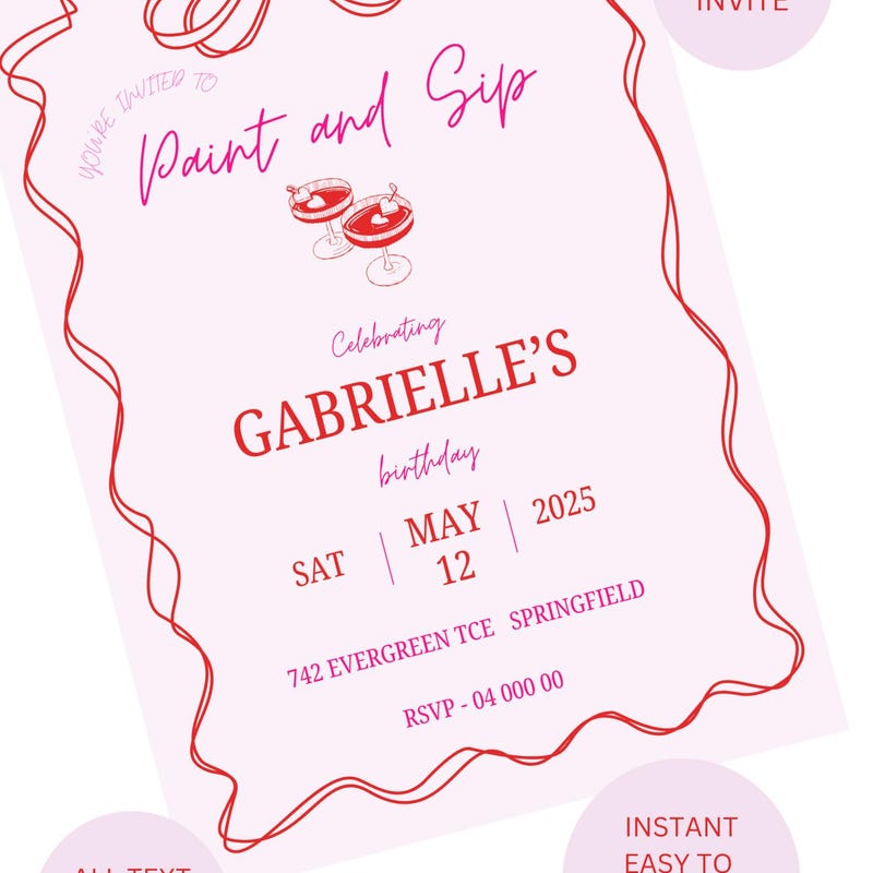 Paint and Sip Hens Party - Etsy