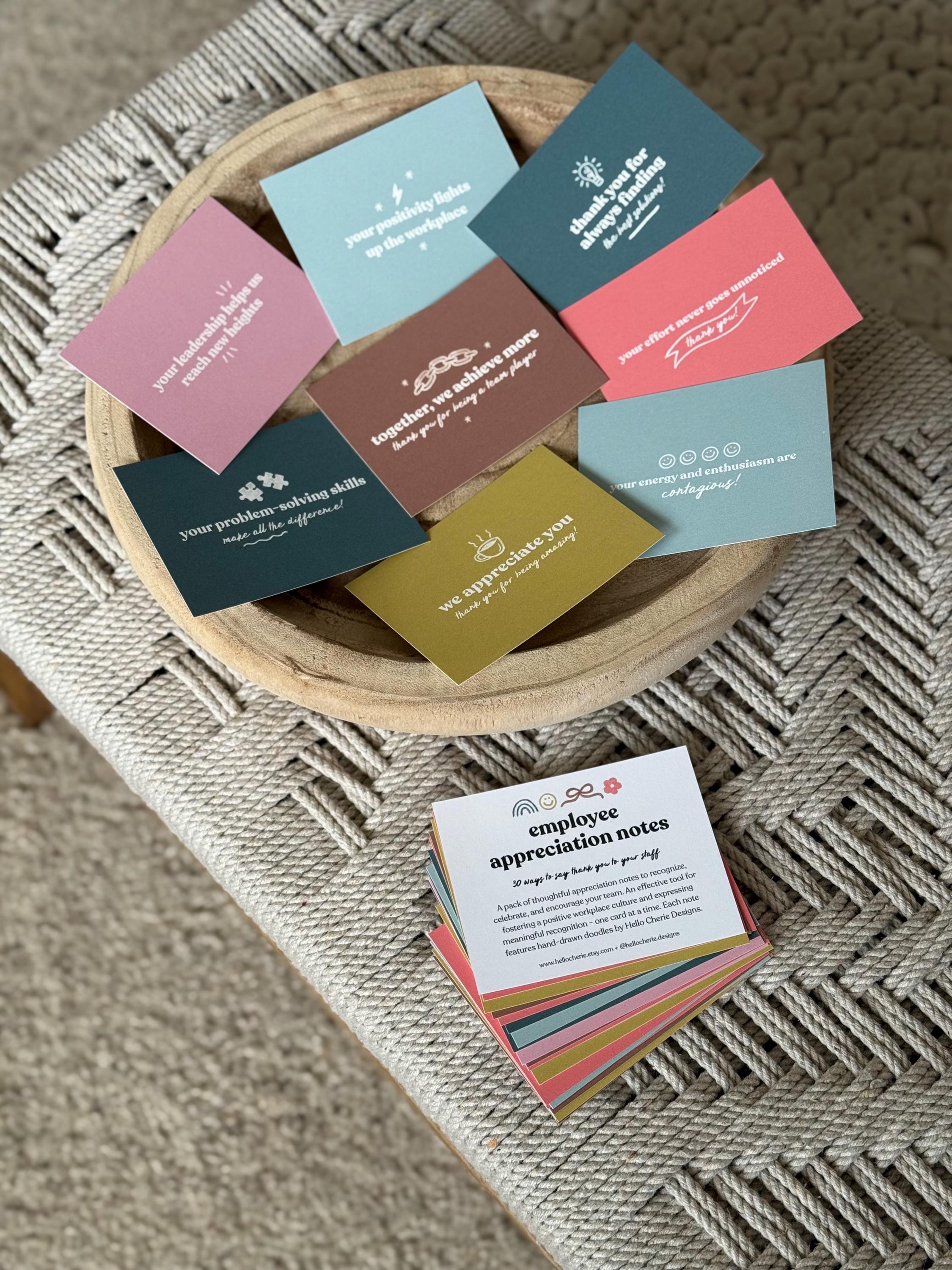 Employee Appreciation Notes: Prewritten Thank You Cards, Staff ...