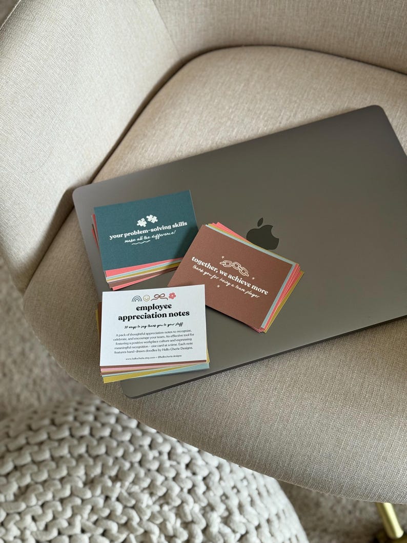 Employee Appreciation Notes: Prewritten Thank You Cards, Staff ...