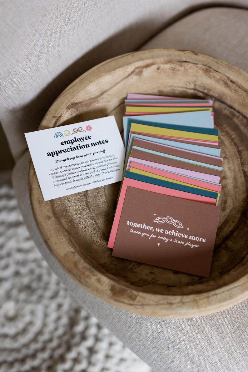 Employee Appreciation Notes: Prewritten Thank You Cards, Staff ...