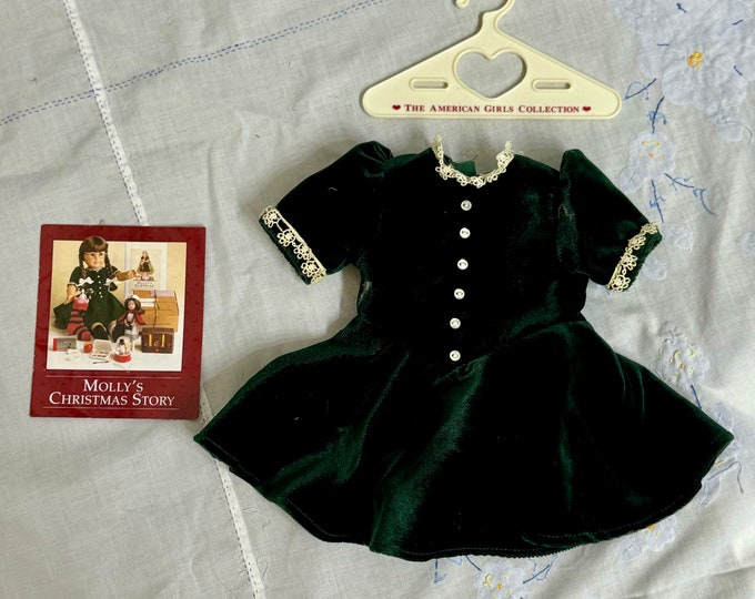 Vintage American Girl Doll Molly’s Christmas Dress - Etsy