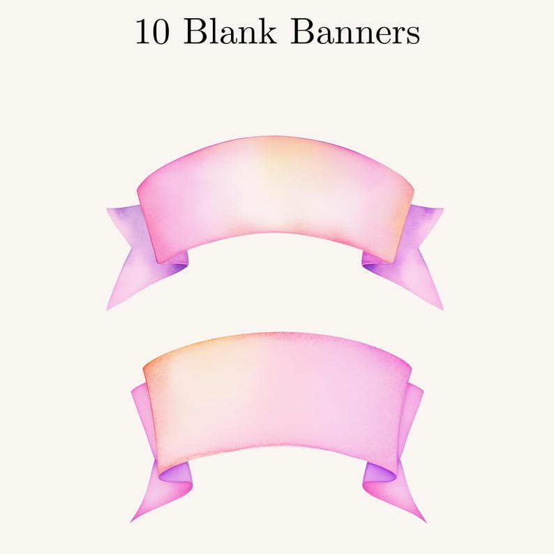 Watercolor Birthday Banner Clipart - Happy Birthday Clipart PNG ...