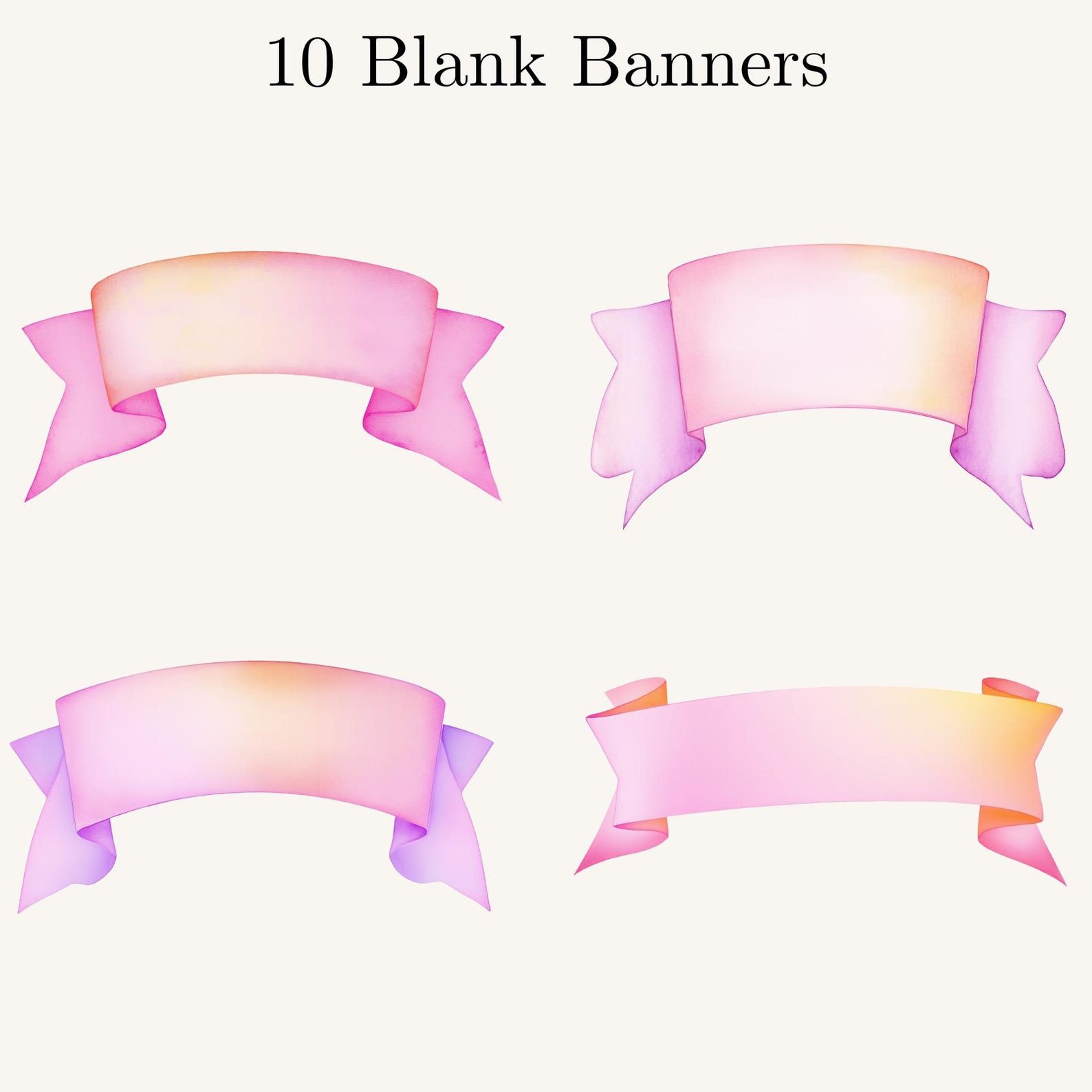 Watercolor Birthday Banner Clipart - Happy Birthday Clipart PNG ...