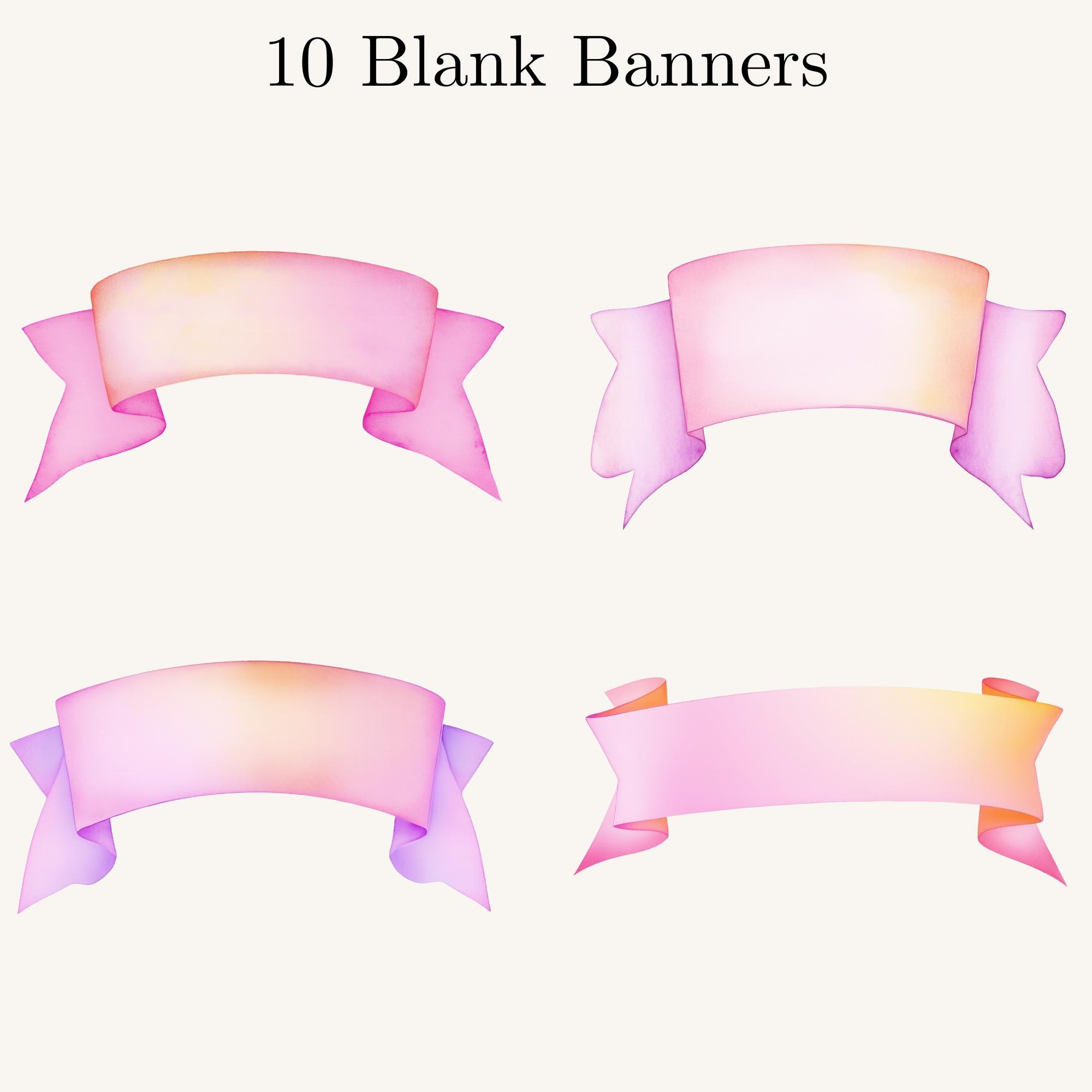 Watercolor Birthday Banner Clipart - Happy Birthday Clipart PNG ...