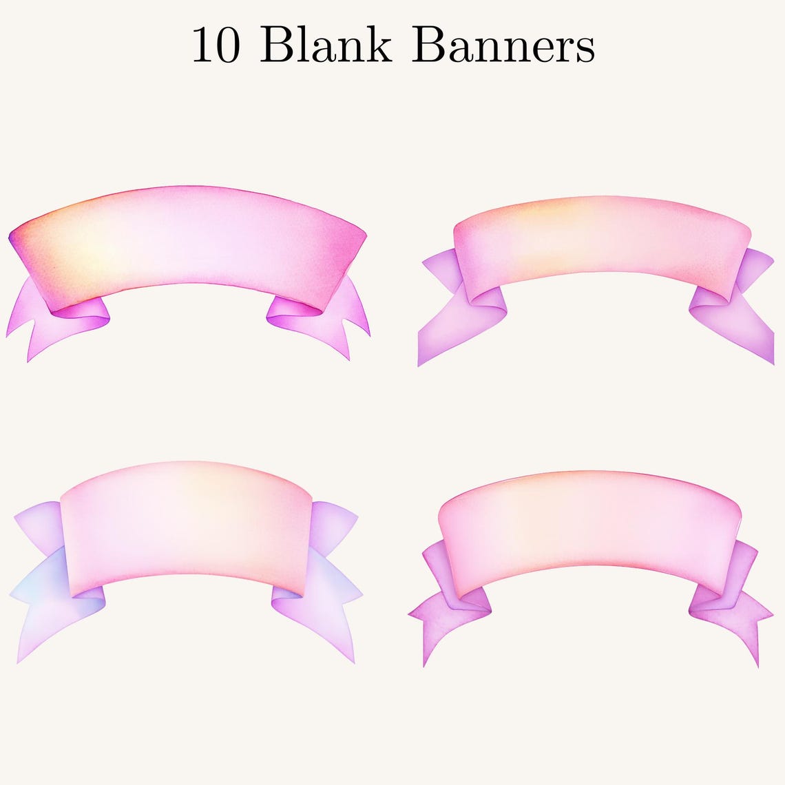 Watercolor Birthday Banner Clipart - Happy Birthday Clipart PNG ...