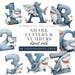 Shark Alphabet Clipart, Fun Shark Letters for Kids, Digital Download ...
